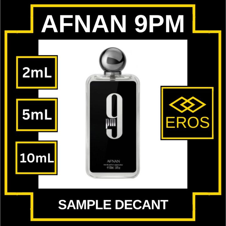 Afnan 9pm 2mL/5mL/10mL decant sample perfume takal Eros Boutique | Lazada PH
