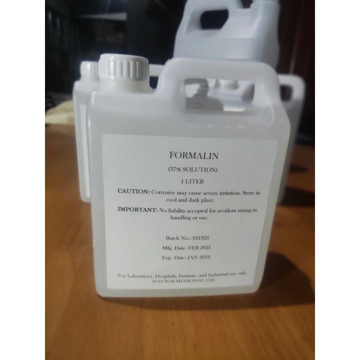 FORMALIN 37% solution 1 Liter | Lazada PH
