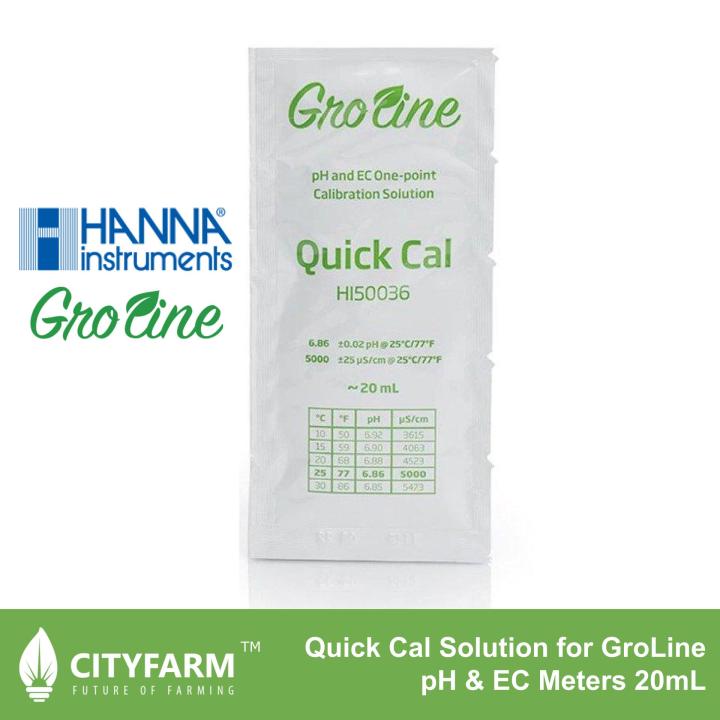 Hanna Instruments Quick Calibration Solution for GroLine pH and EC ...