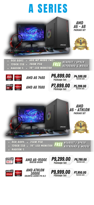 AMD A Series, Ryzen Series, Intel Series Computer Packages | Bundle, Gaming Computer, Office or ...
