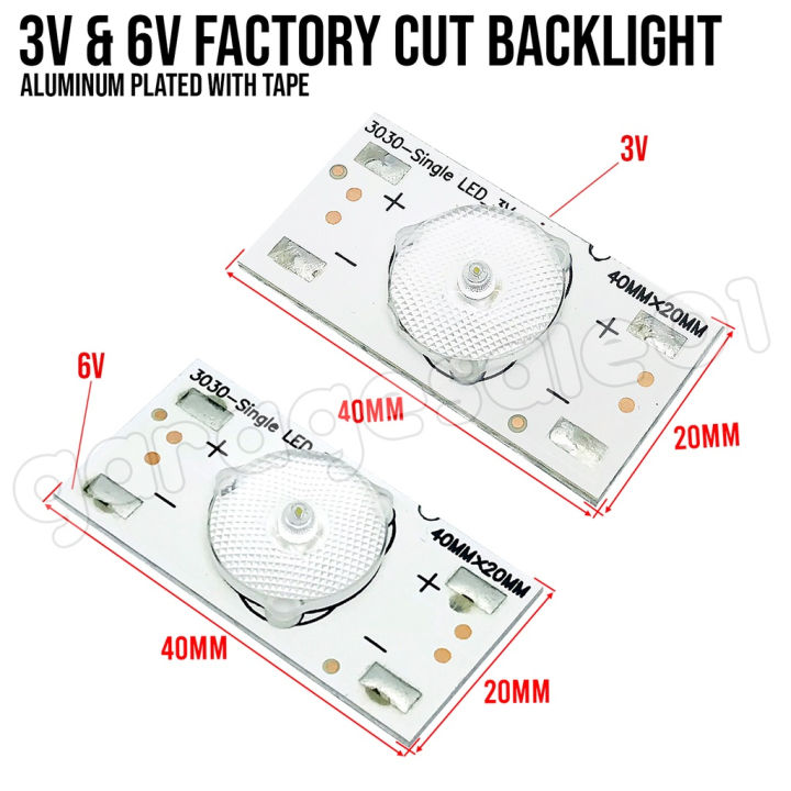 FACTORY CUT LED TV BACKLIGHT 3V/6V WITHOUT WIRE 1PC | Lazada PH