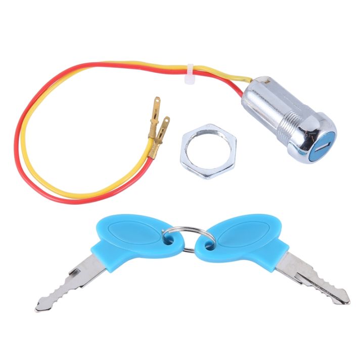 Universal Starting Switch Key Lock Wires Ignition Power Keys Switch for ...