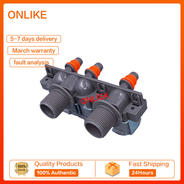 SAMSUNG/SINGER/LG/ELBA/DAEWOO WASHING MACHINE DOUBLE INLET WATER VALVE ...