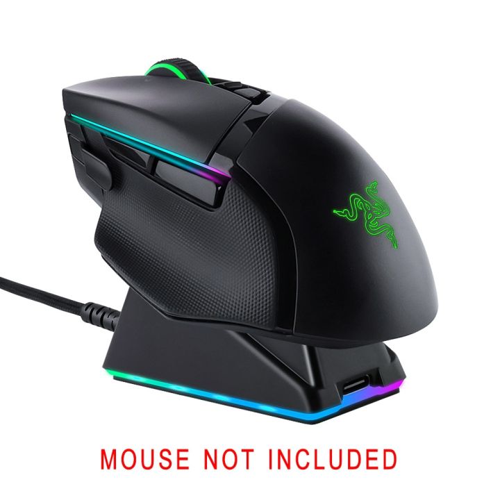 Chroma RGB charging dock for Razer wireless mouse DeathAdder V2 Naga ...