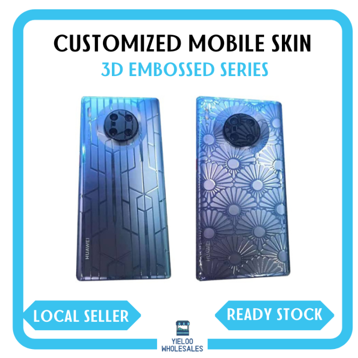 AVANZ Phone Back Protection Sticker For Any Phone Model (3D Embossed ...