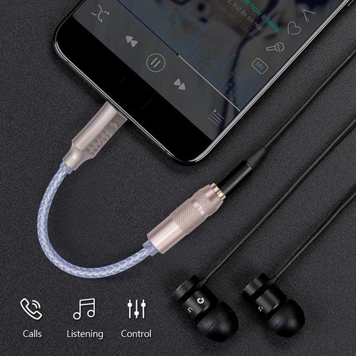 Cx31993 Usb Type C Dac Headphone Amp Blue With 3 5mm Output Snr128db Pcm 32b 384khz For Android