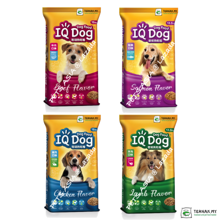 ALL NEW IQ DOG (Chicken / Salmon / Beef / Lamb) in 13.5kg & 15kg ...