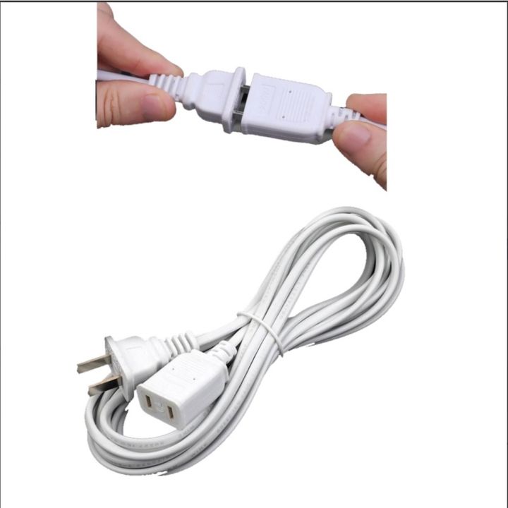 Power Cord Extension 2 Pin Dual Portable Extension Cord 2M/3M/5M WD-F20 ...