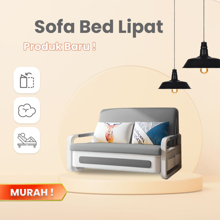 ORANGE Sofa Bed Lipat Minimalis - Sofa Tidur LIpat - Sofa Kasur Praktis ...