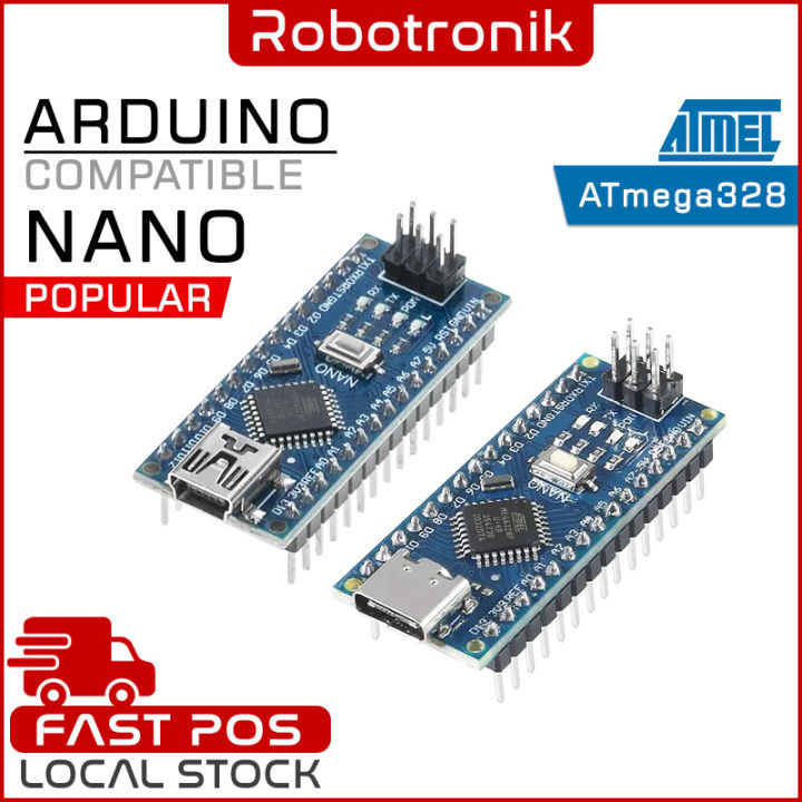 NANO V3 (FT232) Microcontroller ATmega328 Development Board - Arduino ...