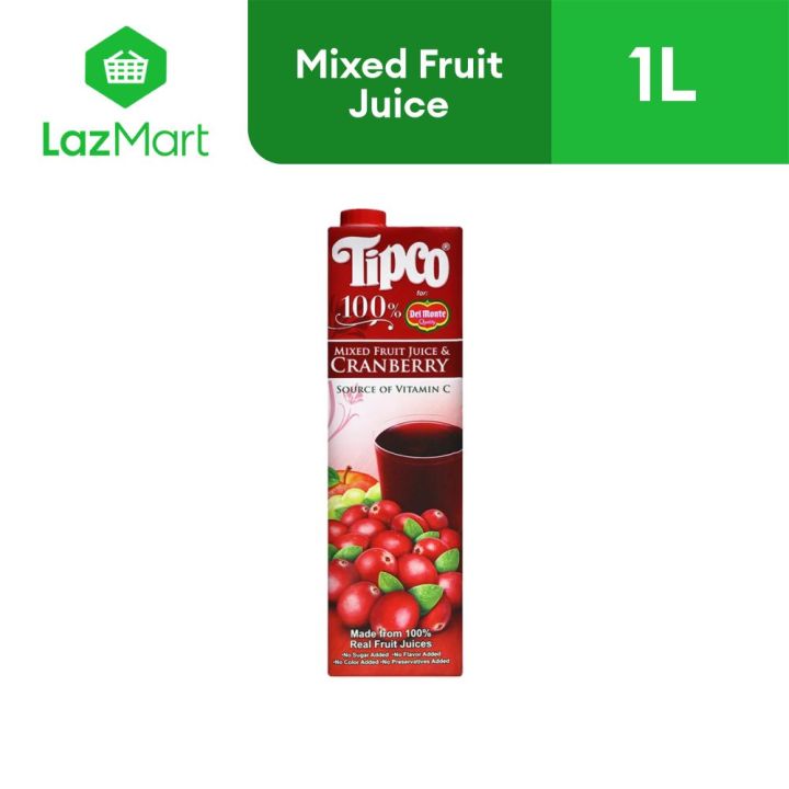 Tipco Cranberry Juice 1L Tetra | Lazada PH
