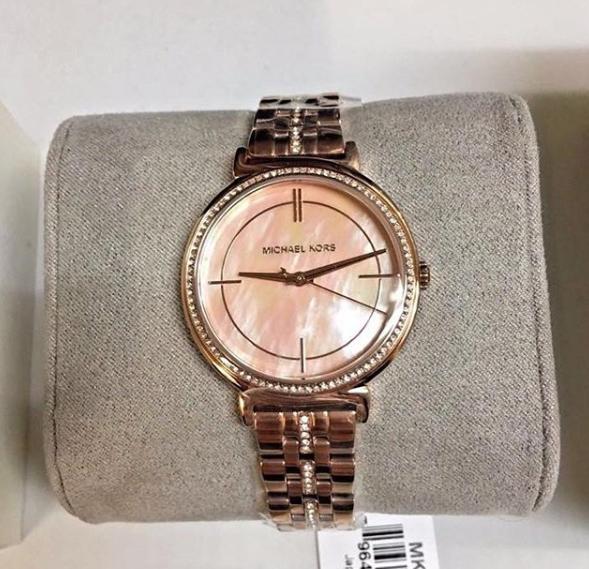 Michael Kors Cinthia Mother of Pearl Dial Ladies Watch - MK3643 | Lazada PH