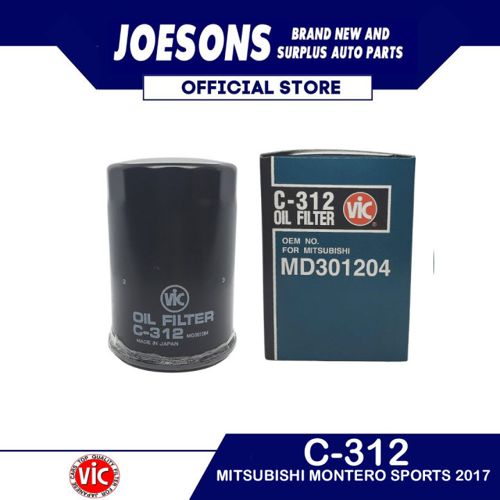 C-312 OIL FILTER FOR MITSUBISHI MONTERO SPORT/ STRADA 2017 AND UP (VIC ...