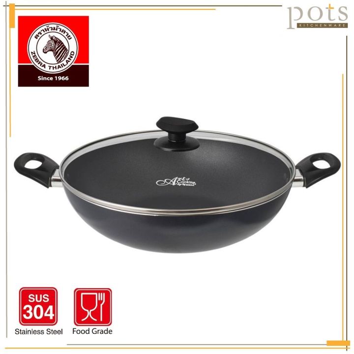 100% Original Zebra Thailand 泰国斑马牌 Wisdom Non Stick IH Frying Wok Pan ...