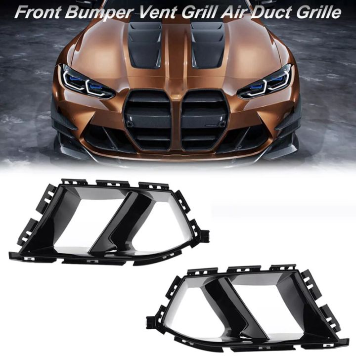 GO Auto-Car Front Bumper Vent Grill Air Duct Grille Cover Black for G80 ...