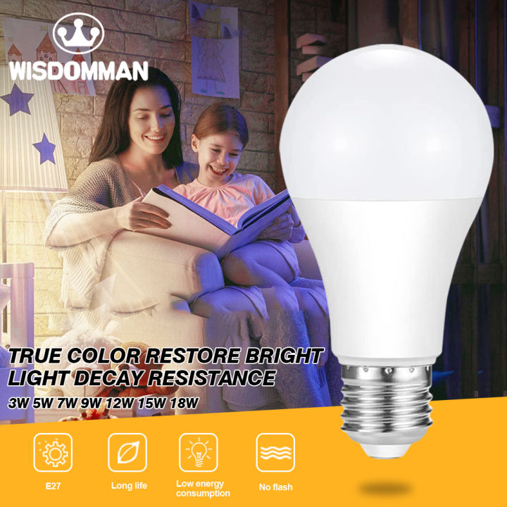 WISDOMMAN Bulb Led Lights Cod Light E27 5W/7W/9W/12W Bedroom Lights ...