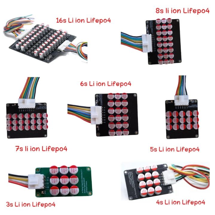 Li-ion Lifepo4 LTO 3S 4S 5S 7S 8S 10S 16S Lithium Battery Active Balancer Equalizer Board ...