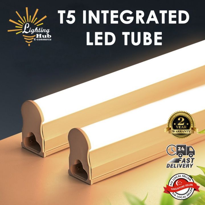 Lighting Hub T5 LED Tube Full Set 5W/10W/15W/20W (1ft 2ft 3ft 4ft) 2 years warranty | Lazada ...