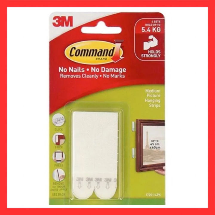🔥READY STOCK🔥3M MAGIC TAPE Command™ Picture Hanging Strips - Picture ...