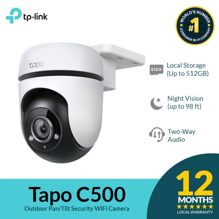 Tp-Link Tapo C500 Outdoor Pan/Tilt Security WiFi Camera 1080p Full HD ...