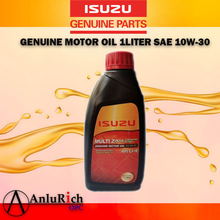 ISUZU Genuine Motor Oil Multi-Z Plus Synthetic Blend SAE 10W-30 1Liter ...