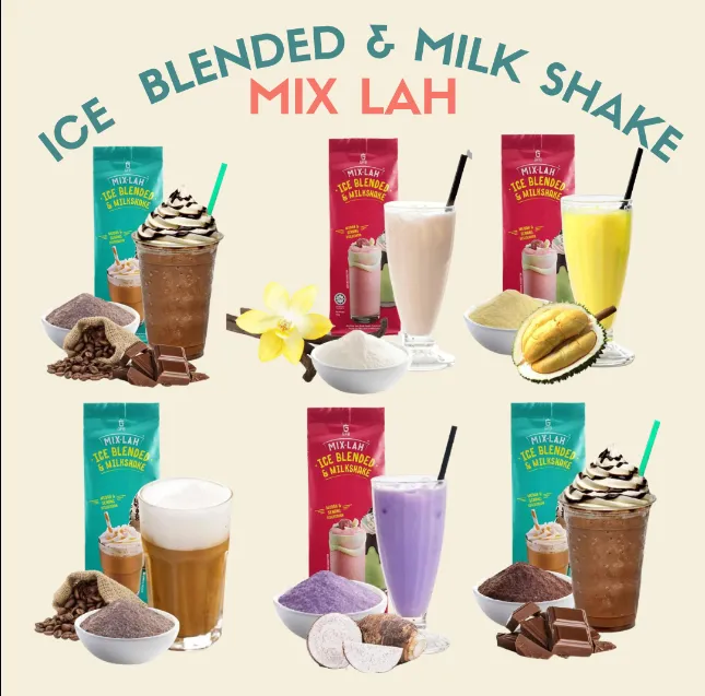 GFB Mixlah Ice Blended & Milkshake / serbuk air balang 1KG | Lazada