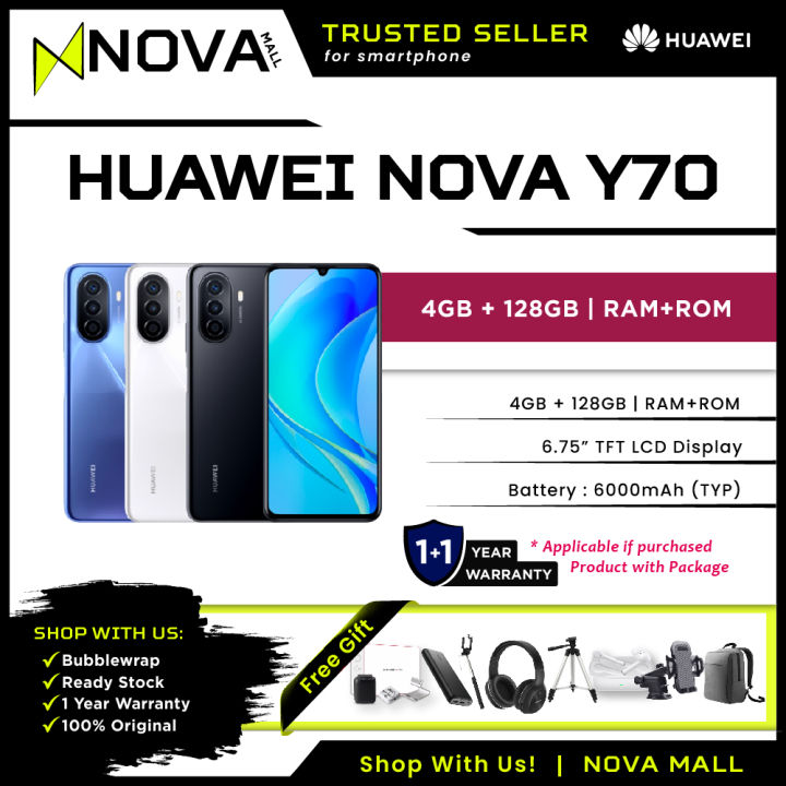 HUAWEI Nova Y70 [4GB RAM 128GB ROM] - Original HUAWEI Malaysia | Lazada