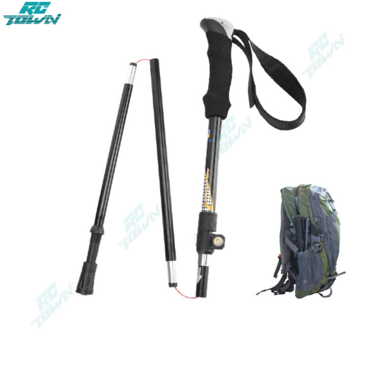 Telescopic Alpenstock Walking Hiking Stick Ultralight Adjustable ...