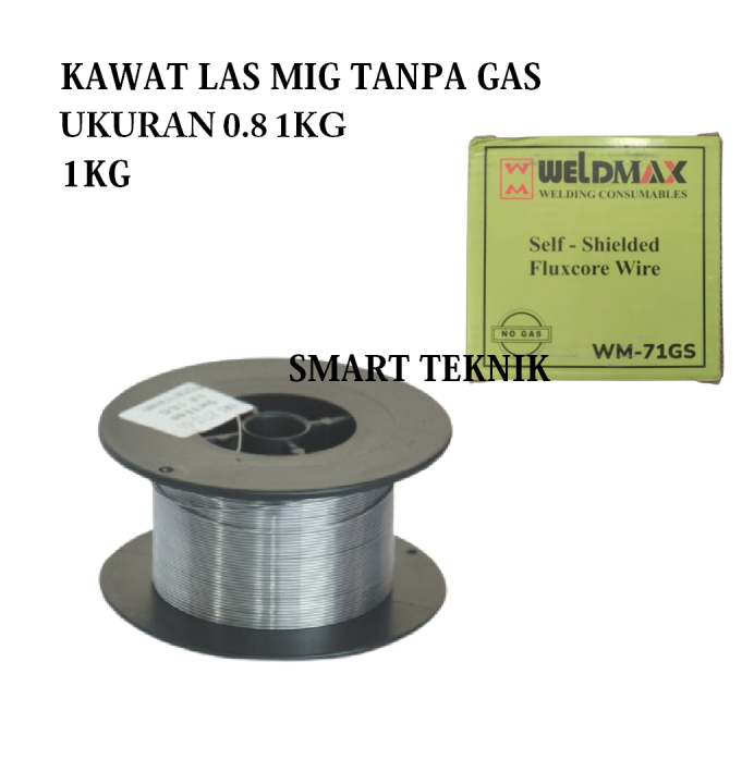 kawat las mig tanpa gas 0.8mm pakan las mig 1kg | Lazada Indonesia