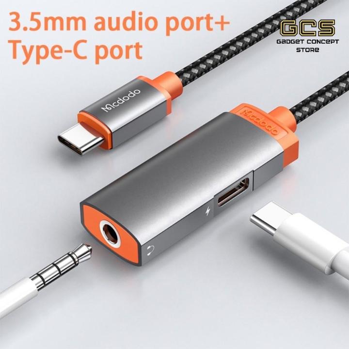MCDODO CA-0500 Type-C Digital Audio Adapter / 60W PD + 3.5mm Headphone ...