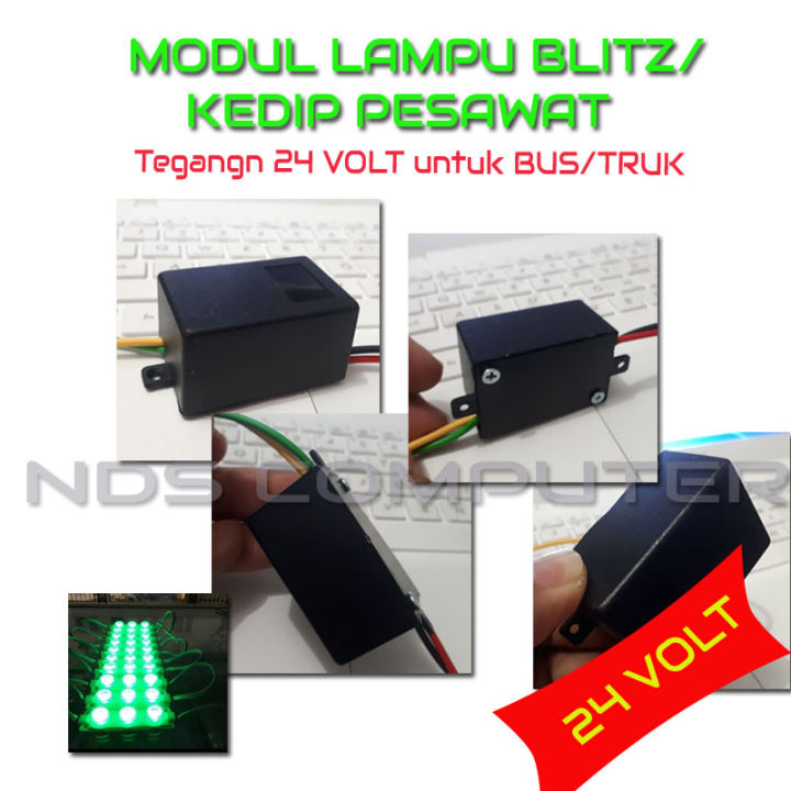 Modul Lampu Kedip Pesawat/Blitz (24 volt, Untuk BUS/TRUK) | Lazada ...