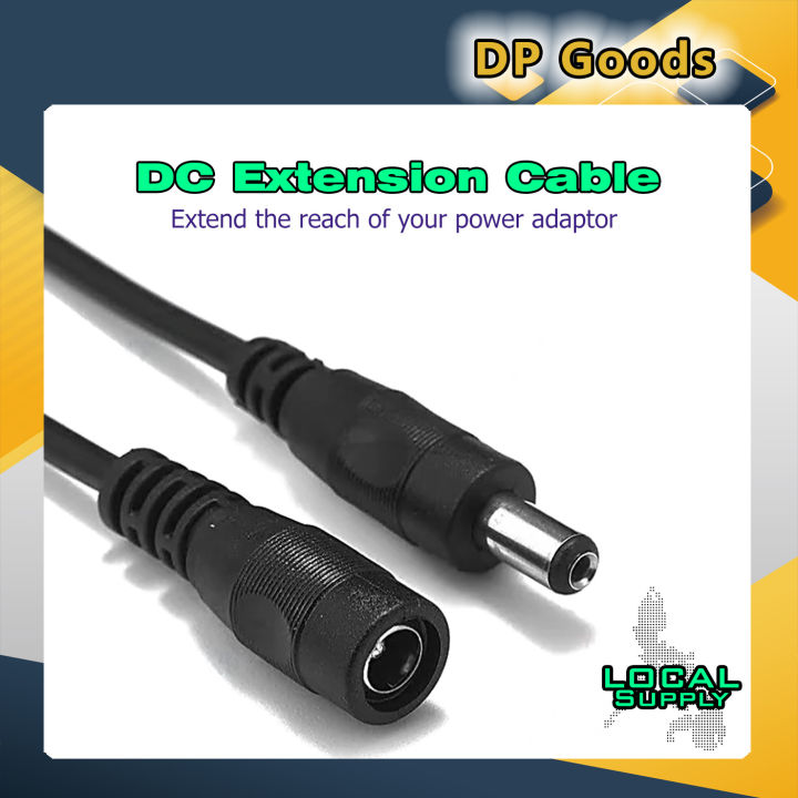 DP Power Extension DC Cable CCTV Camera 12V Jack Female Male Plug ...