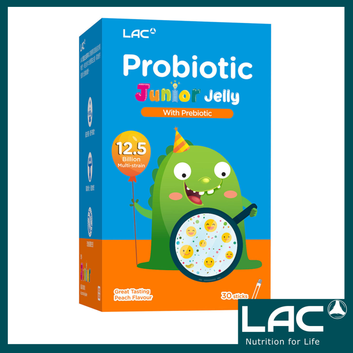 LAC Probiotics Junior Jelly with Prebiotic 15g x 30 sticks (best by ...