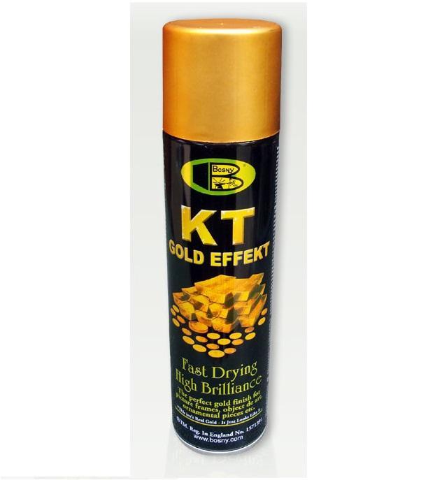 BOSNY สเปรย์ ทองคำ บอสนี่ เคที สีทอง คุณภาพสูง KT GOLD EFFECT SPRAY 225 ...