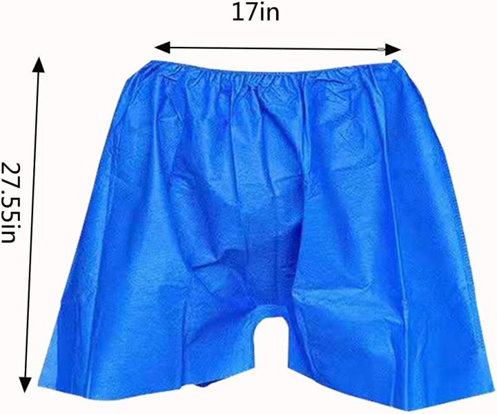 100pcs Disposable Boxers Nonwoven exam shorts Disposable Shorts for Men ...