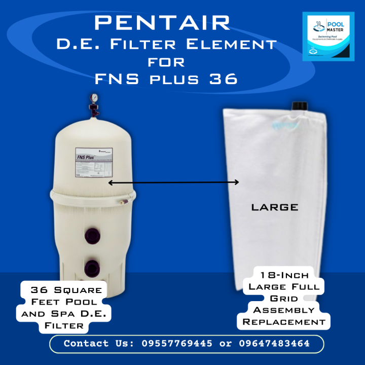 Pentair DE Filter Element for FNS Plus 36 (1 piece large) for Swimming ...