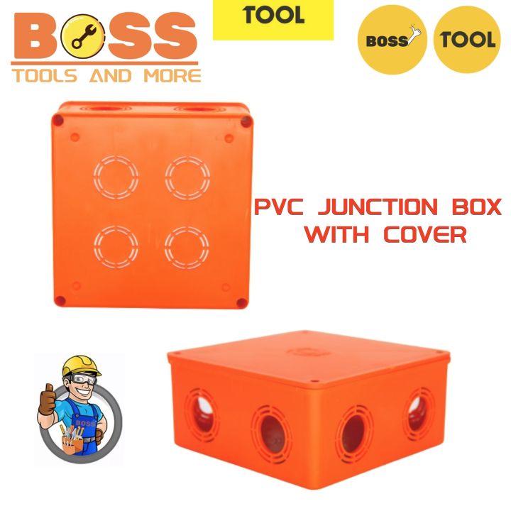 PVC Orange Poly Junction Box Utility Box Square Junction Box Cover WITH ...