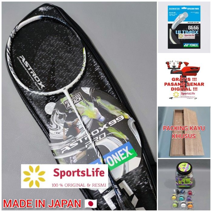 RAKET BADMINTON YONEX ASTROX 99 PRO MADE IN JAPAN WHITE TIGER | Lazada ...