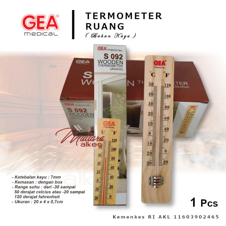Termometer - Thermometer Ruang GEA Onemed - Kayu | Lazada Indonesia