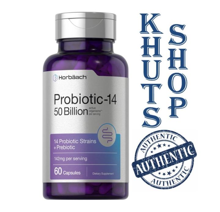 Probiotic-14 (14 Probiotic Strains) with Prebiotic 50 Billion Active ...