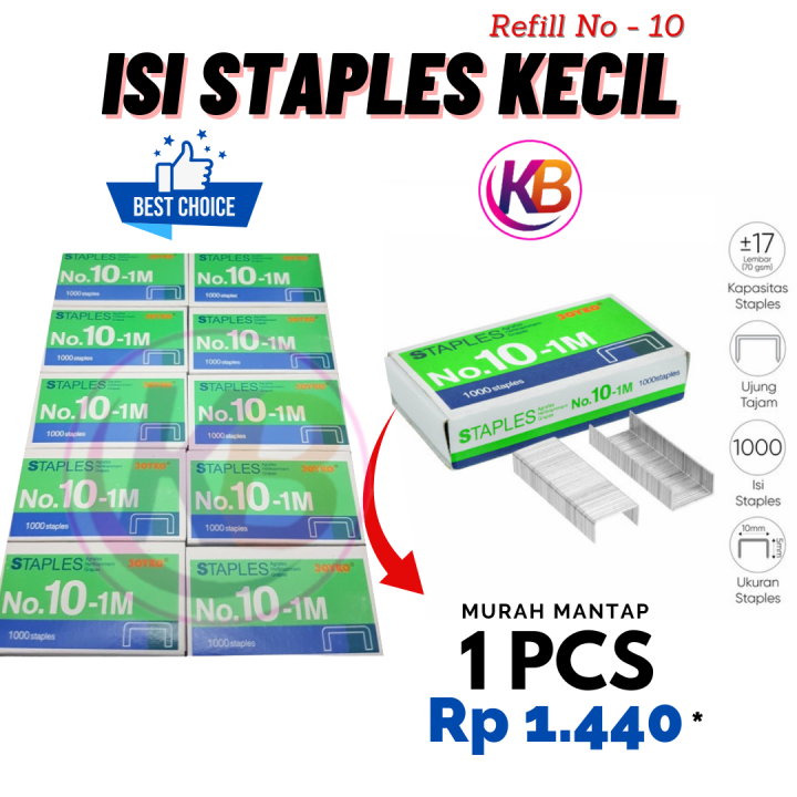 Isi Steples / Refill Staples / Jepretan / Joyko No.10 / Promo Murah ...