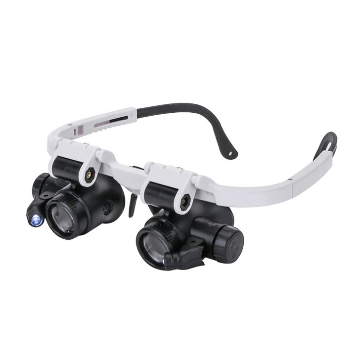 Telescopic Magnifier Glasses Loupes LED Light 8X/15X/23X Magnifying ...