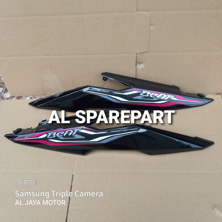 COVER BODY BELAKANG HONDA BEAT FI NEW ESP 2016 2017 2018 2019 HITAM ...