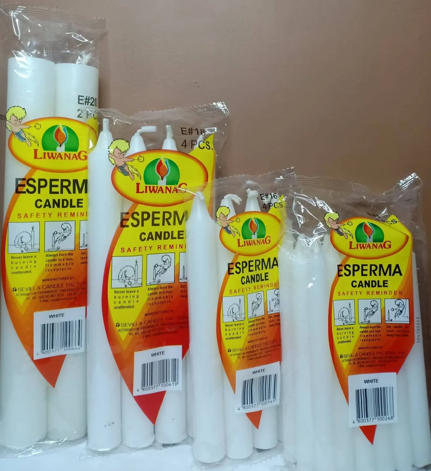 Liwanag Esperma Candle (in #2, #3, #5, #6, #16, #18, #20) | Lazada PH