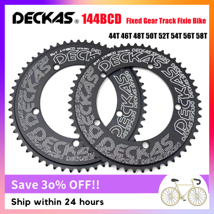 Deckas 144BCD Fixed Gear fixie Round Chain ring Track Bike 44T-58T ...