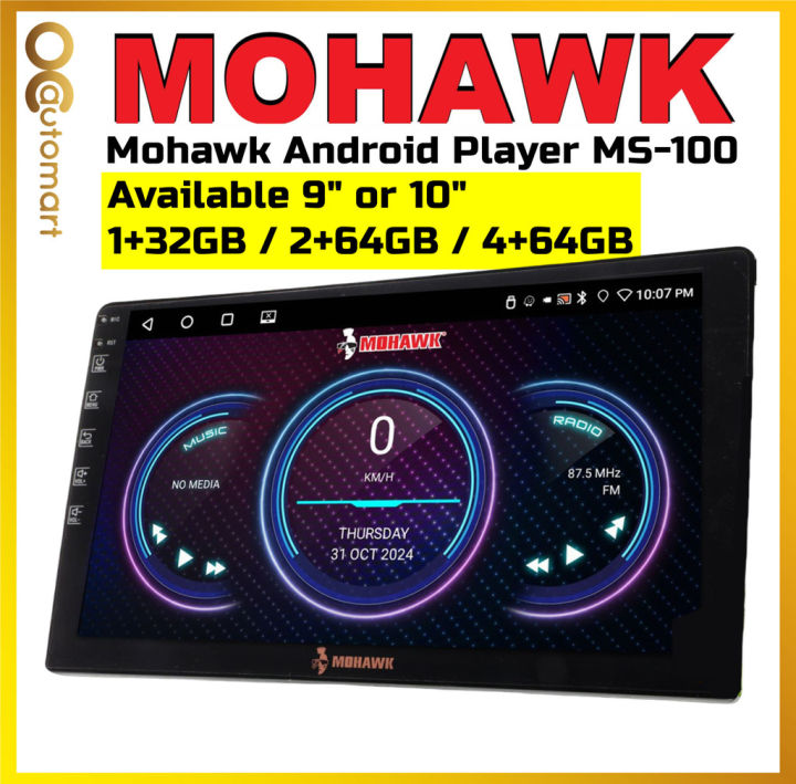 Mohawk MS Series MS-100 1+32GB 2+64GB 4+64GB Car Android Player With ...
