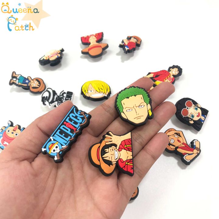 One Piece Anime Cartoon Characters Crocs Shoe Jibbitz Shoe Charm High ...