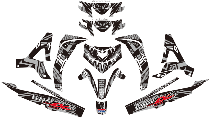 MOTOR STICKER ALPHA 110 HONDA FULL BODY | Lazada