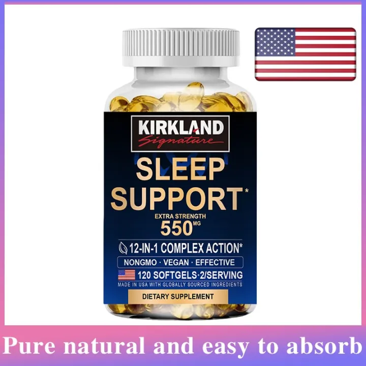 Sleep Support Capsules 550mg Supplement, 12-in-1 Complex Action ...
