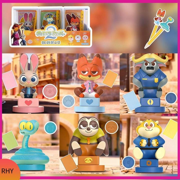 RHY Mini Zootopia Stamp Eraser Series Judy Nickle Cartoon Eraser ...